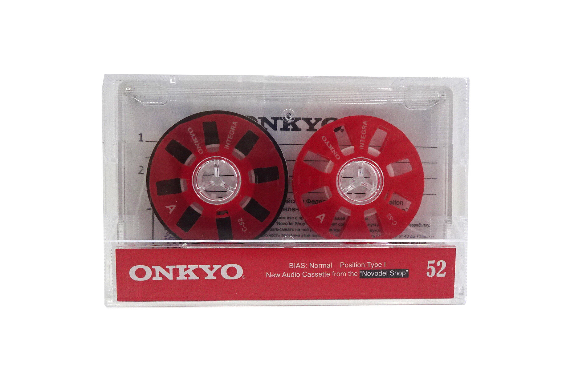 Аудиокассета ONKYO c красными боббинками