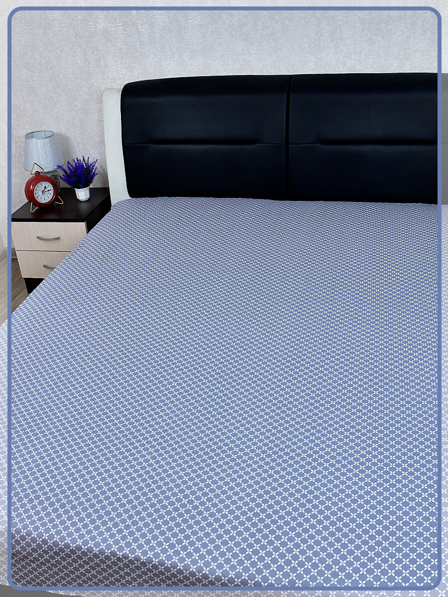 Простыня Ивановская бязь Вестерн вид 8 серый 150х210