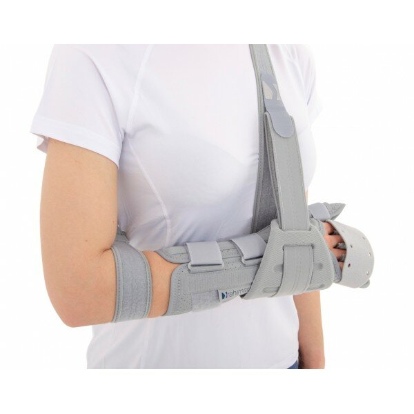 Бандаж на запястье/ ортез на лучезапястный сустав на левую руку Reh4Mat AM-OSN-L-02, размер L