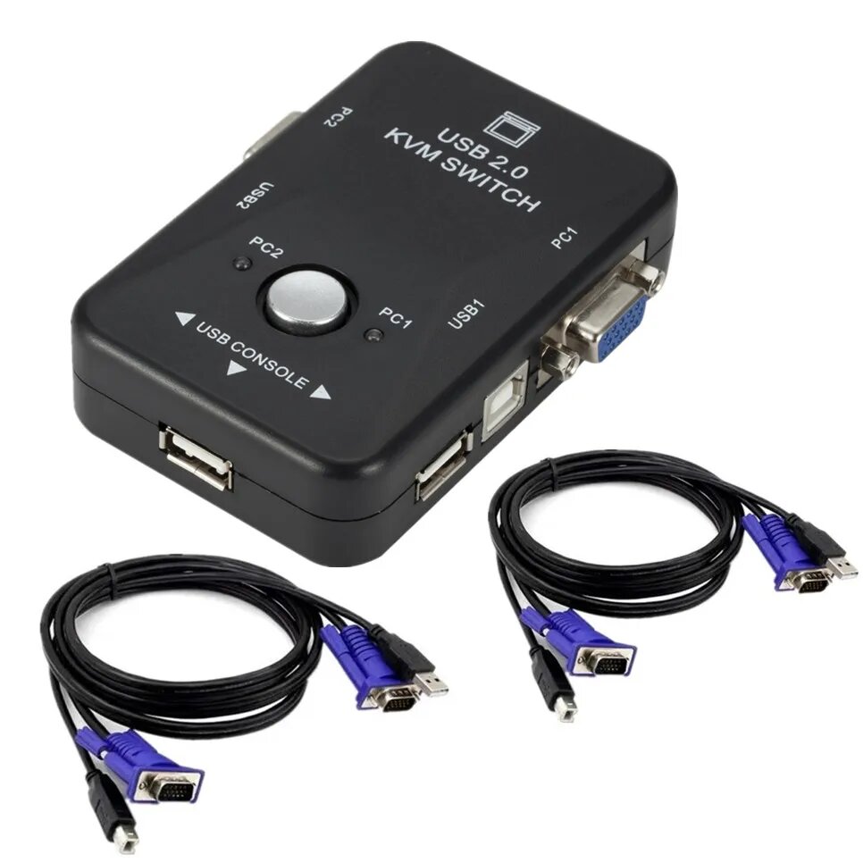 BGGQGG KVM-переключатель 2 портов VGA KVM X2