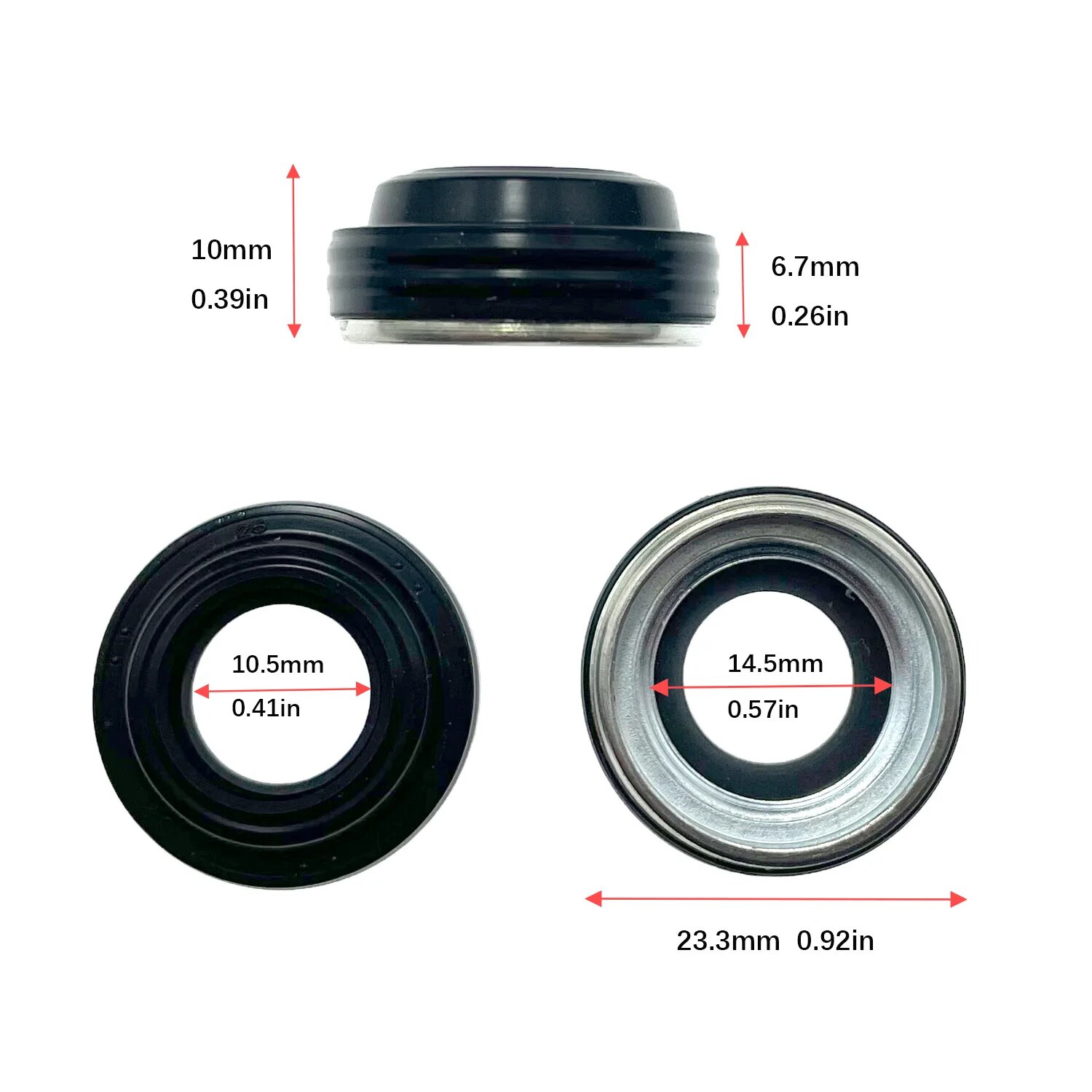 Масляное уплотнение для компрессора Mitsubishi MSC90C, MSC105C, SD706, honda civic, FS10-HCC 1pcs