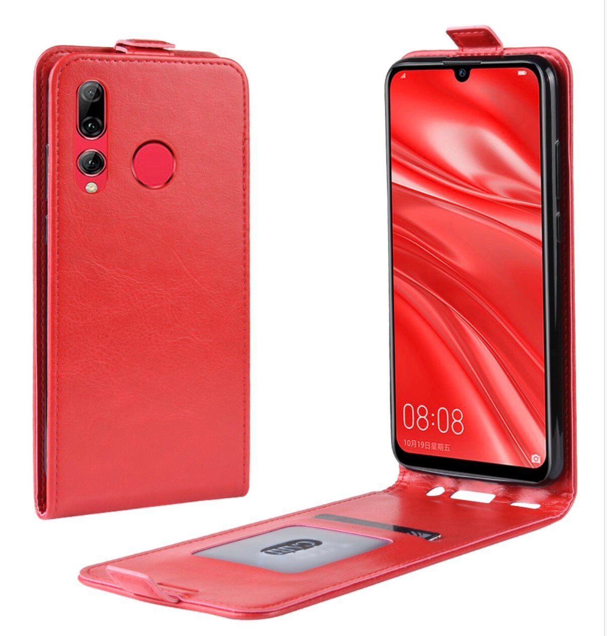 Чехол-флип Чехол. ру для Honor 9X (STK-LX1)/ Huawei Honor 9X Premium / Honor 9X (Russia) вертикальный откидной красный