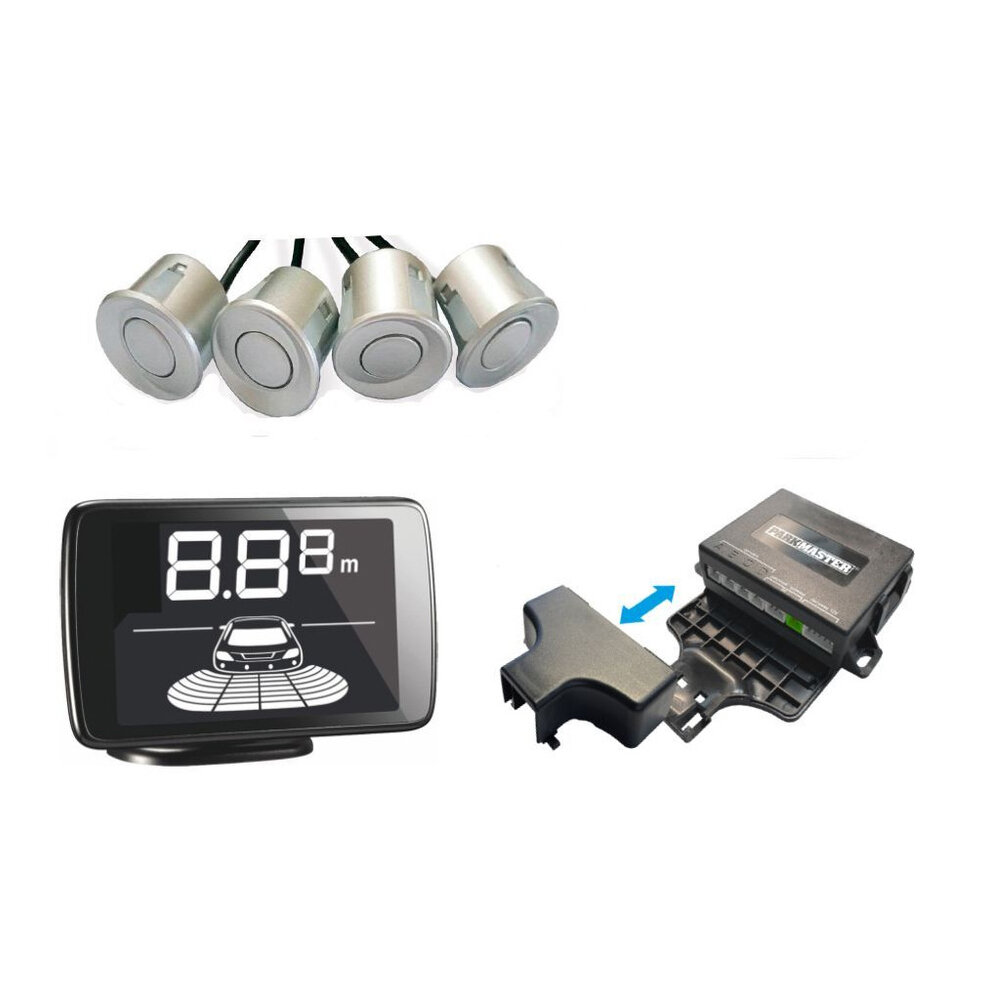 Автомобильный парковочный радар PARKMASTER 23U-4-A серебро