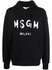 Худи MSGM, размер 52, , черный