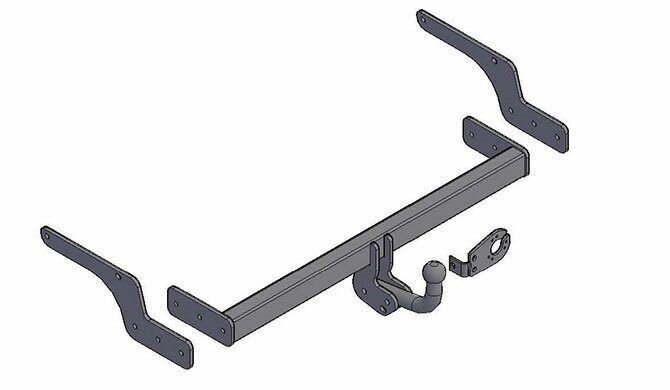 Фаркоп для Renault Logan2 седан с 2014 г. (производствоавтоваз) (без электрики) (паспорт и сертификат) Трейлер.9011