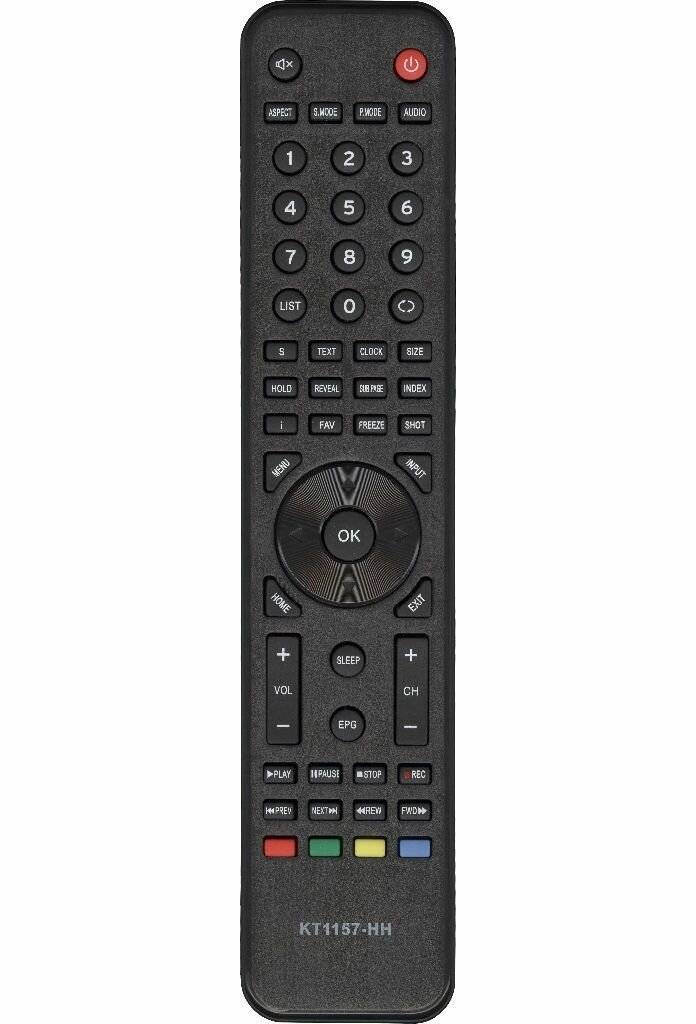 Пульт KT1157-HH для телевизора JVC, KIVI