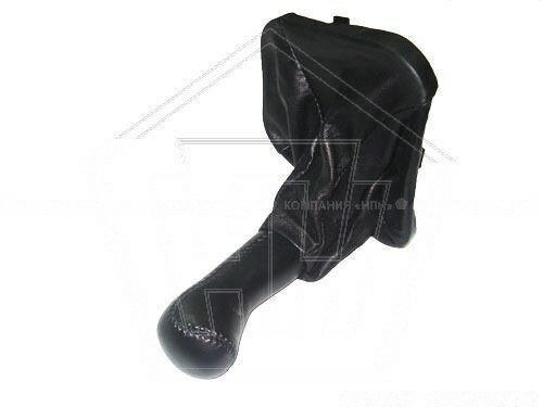 Ручка рычага кпп ваз 2110-12 с рамкой, винил, синий, в блистере (кпп00024)