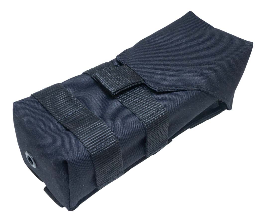 Подсумок под страйкбольные магазины Strike с закрытым клапаном, черный кордура