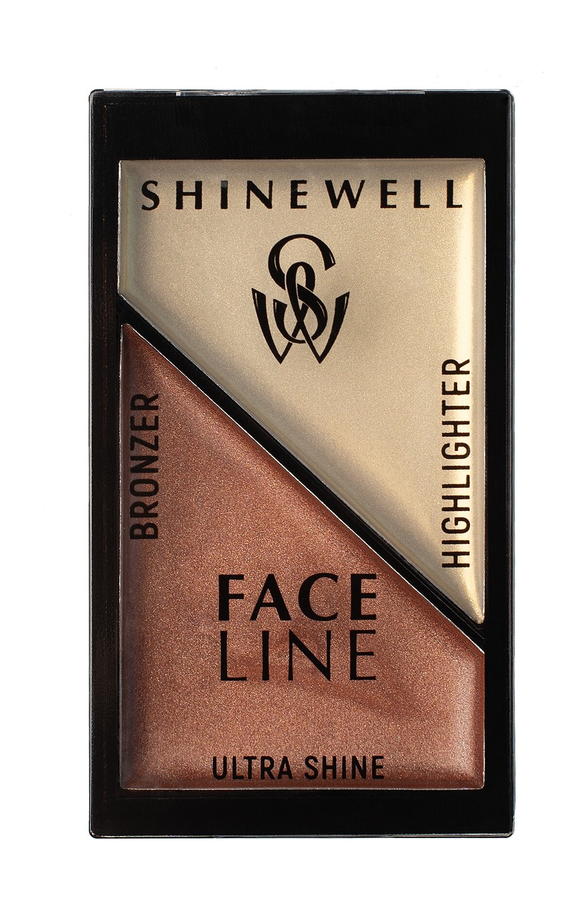 SHINEWELL Моделирующий набор хайлайтер и бронзер Highlighter Bronzer Palette, 5,6 г, набор №1