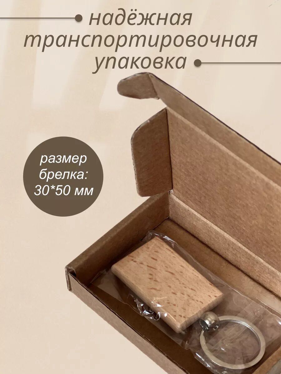 Брелок POSTER MANIAC, кофейный — фото 1