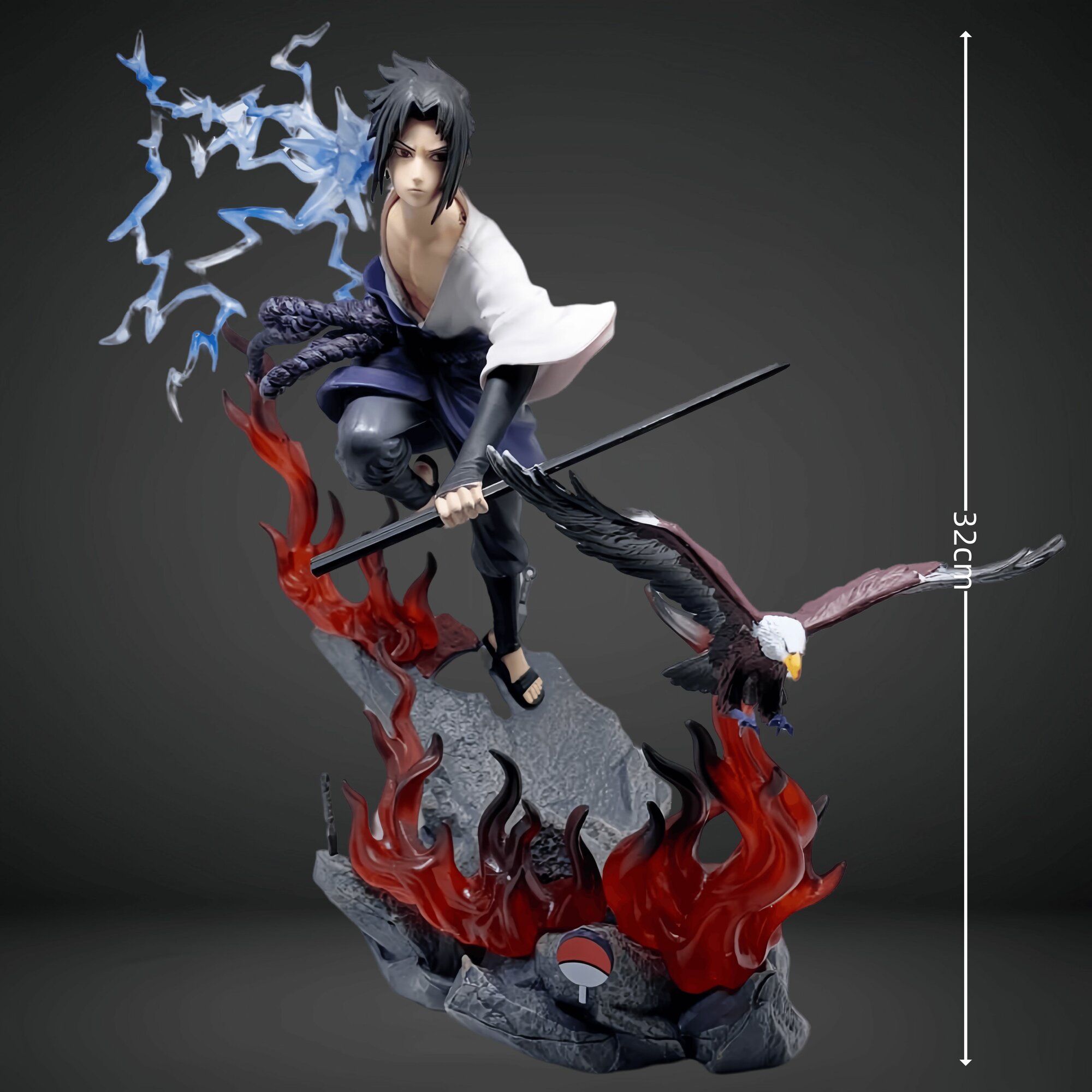 Аниме Наруто фигурка Учиха Саске(32cm) -enj