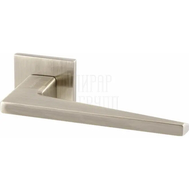 Дверная ручка Armadillo на квадратной розетке "MORI" USS матовый никель