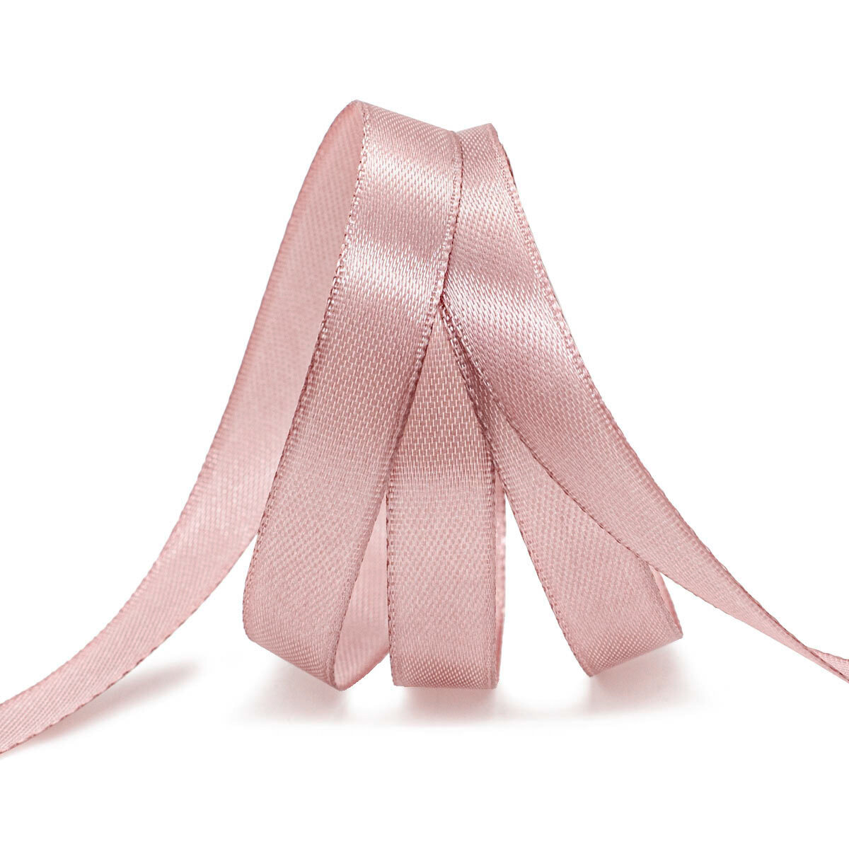 Лента атласная декоративная Айрис, 1,2см*22,86м, полиэстер (064 старая роза)