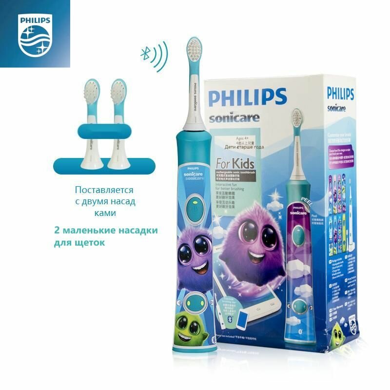 Philips Sonicare Электрическая зубная щетка Hx6322, лазурный
