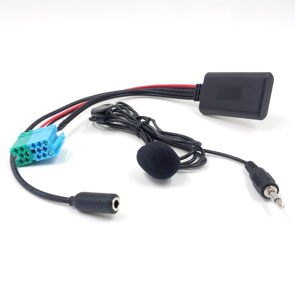 Biurlink 6 + 8-контактный автомобильный радиоприемник Aux в Bluetooth аудиоадаптер кабель громкой связи для радиостанций Fiat Bravo VISTEON 2007 г. в.