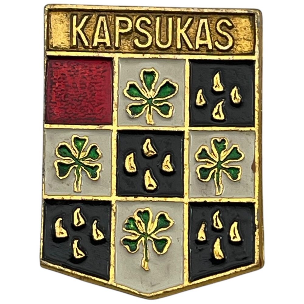 Знак "Kapsukas. Герб" (Капсукас) Молдавия 2001-2010 гг. (КЭМЗ)
