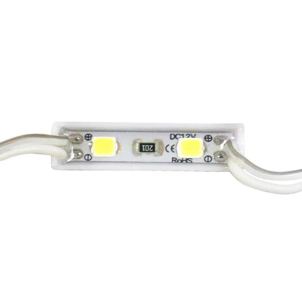 Светодиодный модуль SMD 2835 12В, желтый, IP65