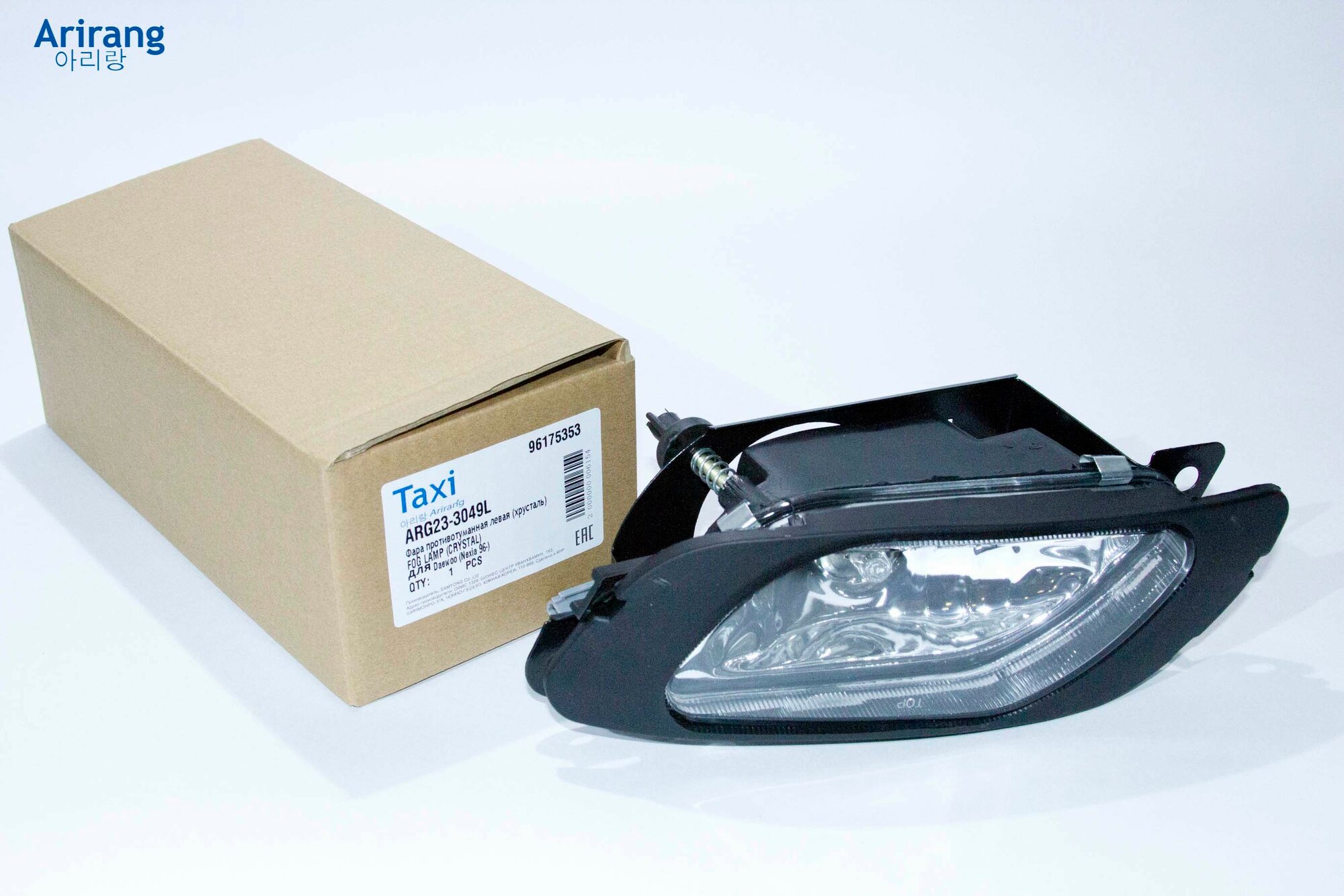 Фара противотуманная Daewoo Nexia ARIRANG левая (хрусталь) ARG233049L