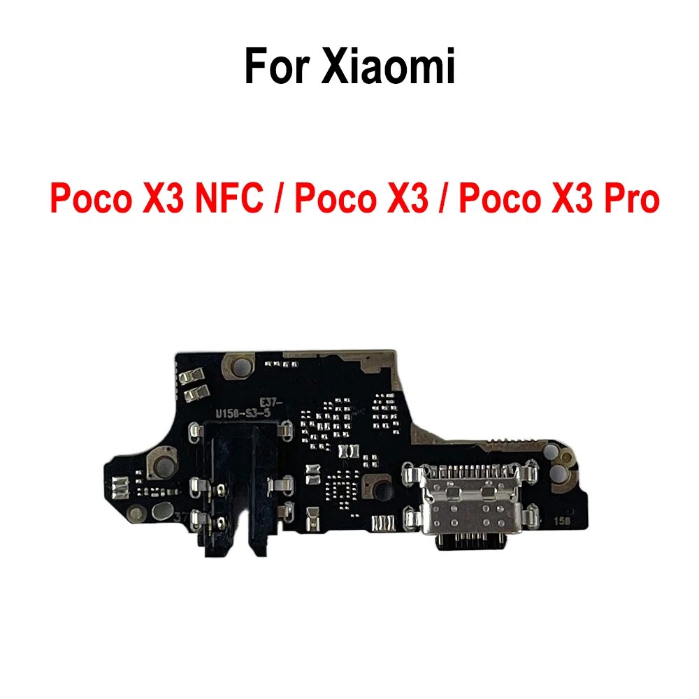 USB-порт для зарядки, разъем гибкого кабеля для Xiaomi Poco X3 NFC/Poco X3/Poco X3 Pro, запасные части для зарядной платы
