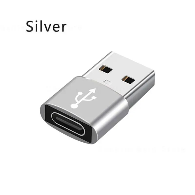 USB-адаптер OTG типа C для iPhone 11, 12, 13, 14 Pro Max, аксессуары, конвертер типа c «мама» на USB «папа» для Apple iPad Samsung 1PCS silver