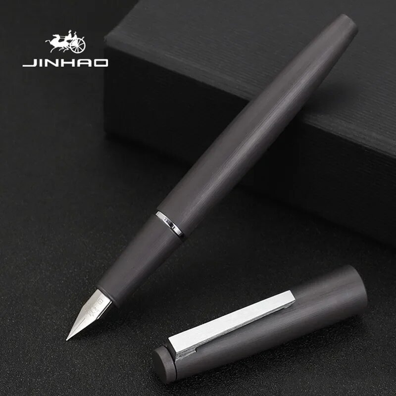 Jinhao 80 перьевая ручка EF 0,30 мм Ф, Silver-Gray