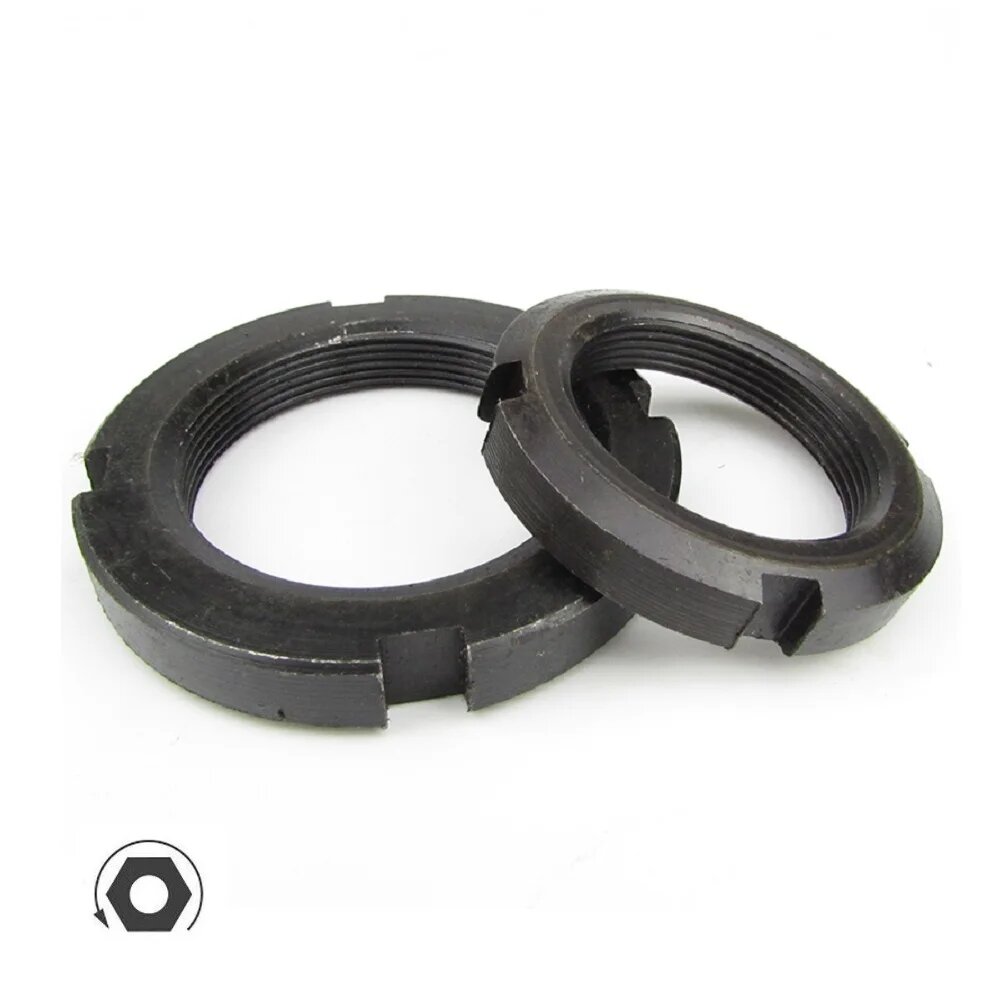 Левая резьба гайка с четырьмя пазами GB812 M22-1.5(2PCS)