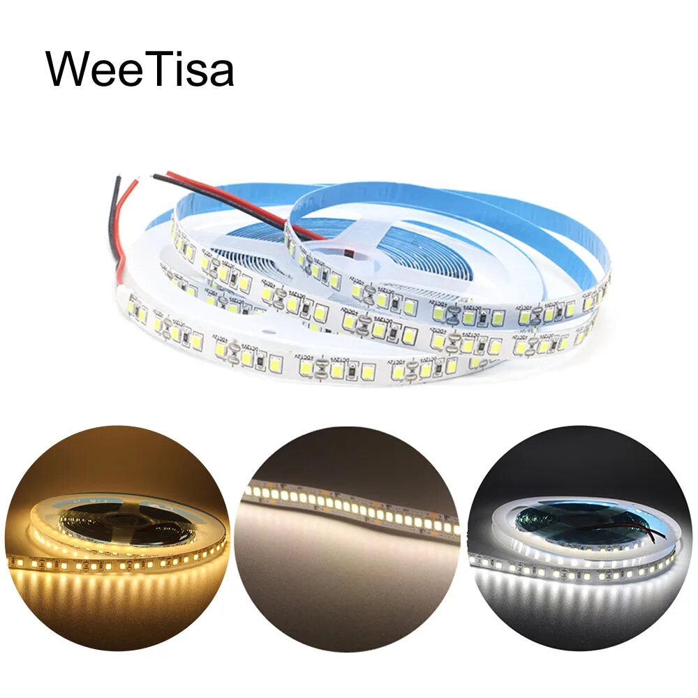 Светодиодная лента 12В 5M, 120LED Natural White