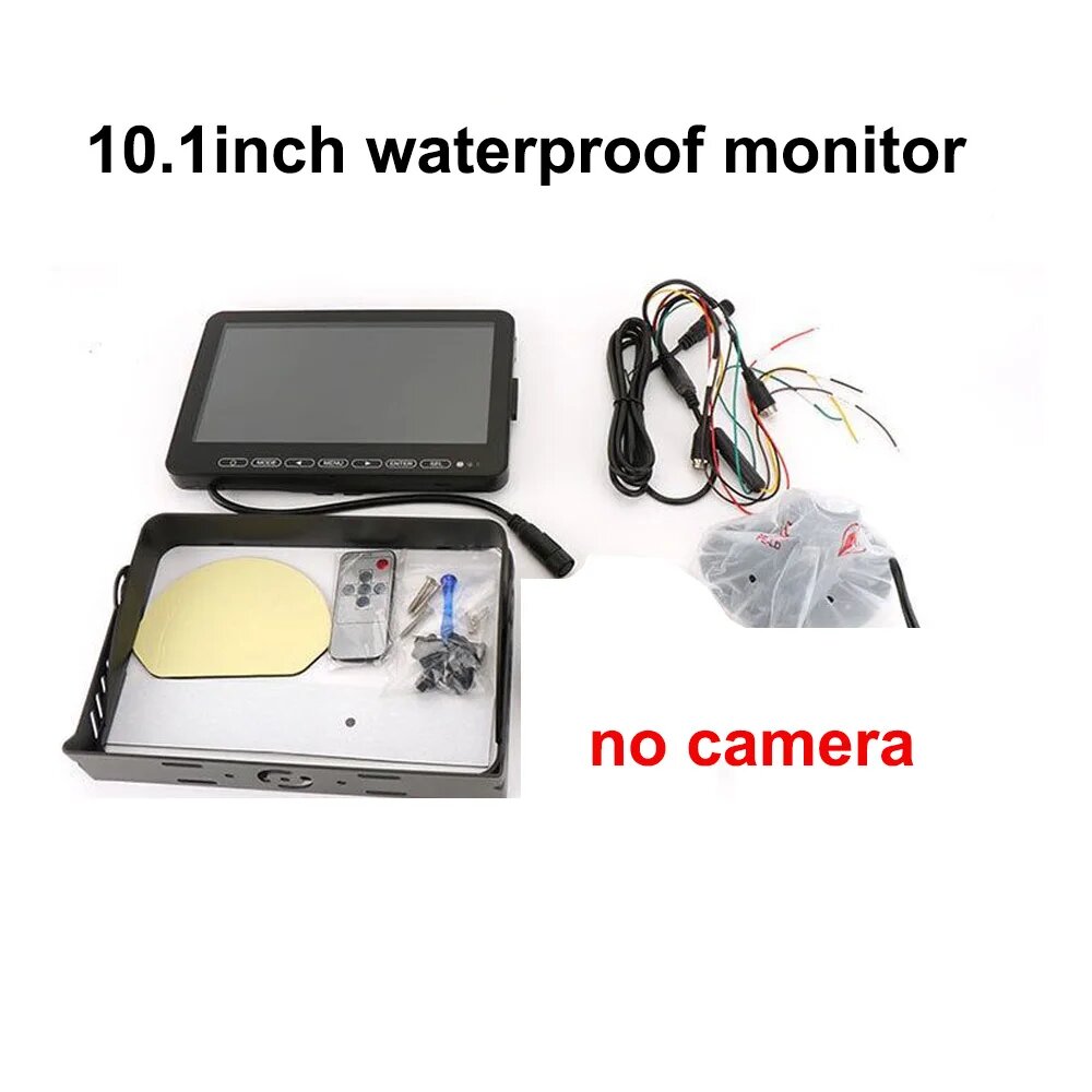 10,1 дюймовый IPS монитор IP67 Водонепроницаемый AHD AV автомобильный монитор для автобусов, такси, прицепов, грузовиков, вилочных погрузчиков, журавлей, уборщиков, наблюдения лодок