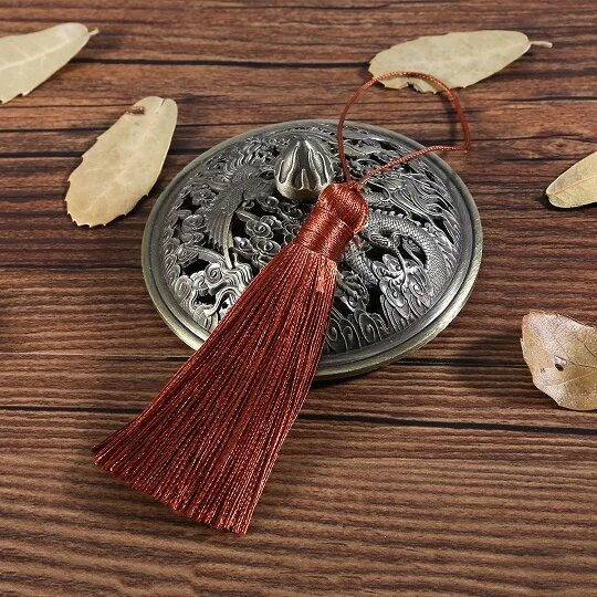 Шелковые бахромы Beadia, 2 шт. Light Brown