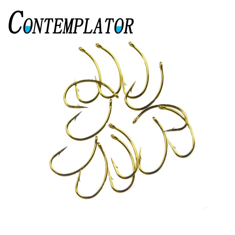 Крючки для вязания мух CONTEMPLATOR 50 шт. Scud Pupae 8# 10# 12# 14# 16# 18# 20# 22# 18