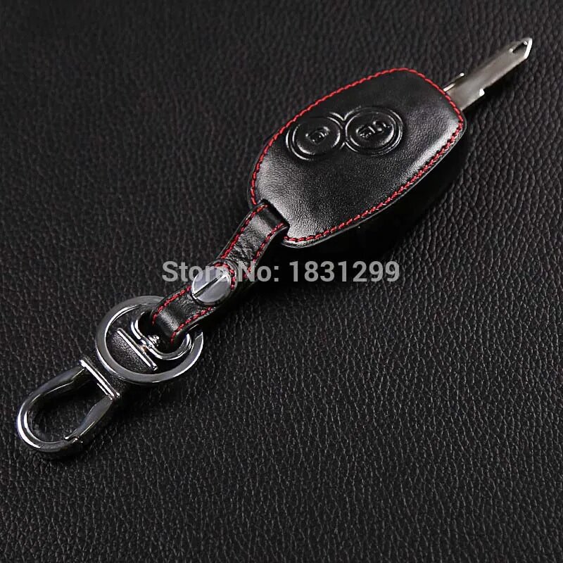 Кожаный чехол для автомобильного ключа чехол для Renault Kangoo Scenic Megane Sandero Captur Megane Modus чехол для пульта дистанционного управления 2 кнопки чехол для ключа black