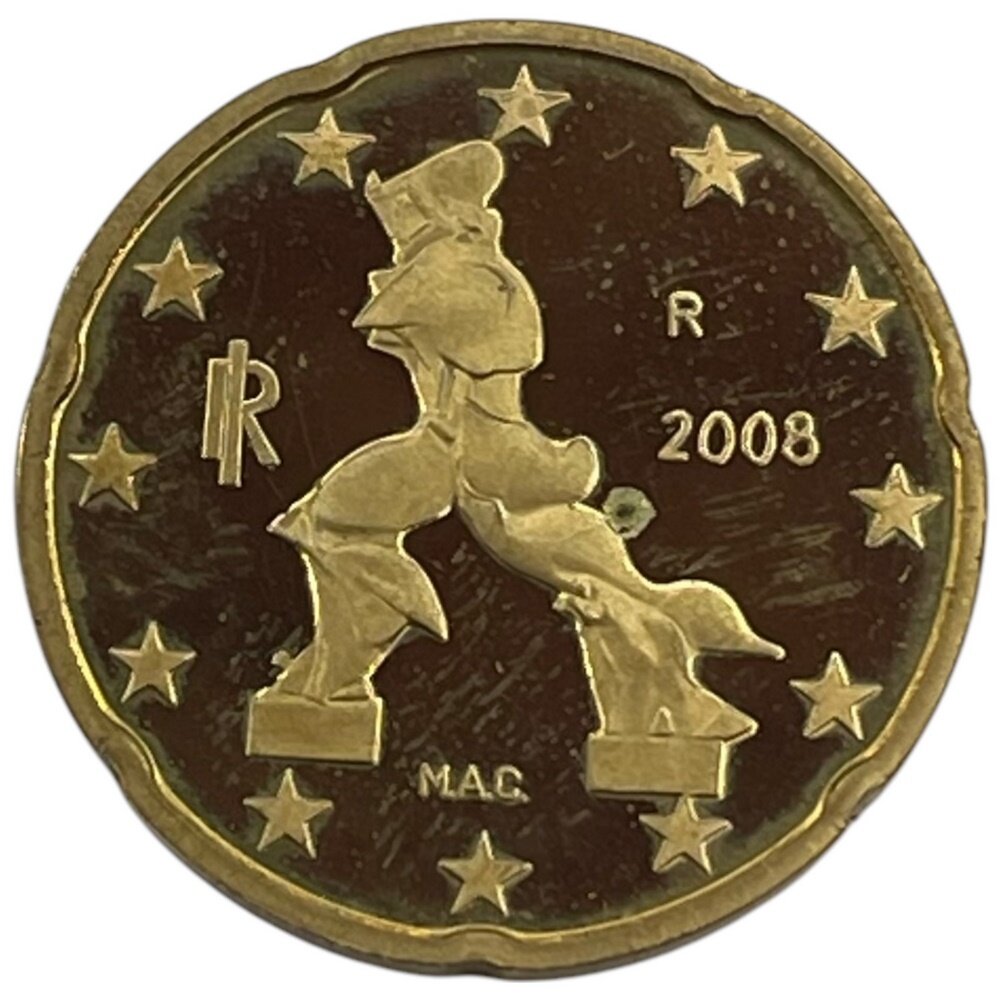 Италия 20 евроцентов 2008 г. (Proof)