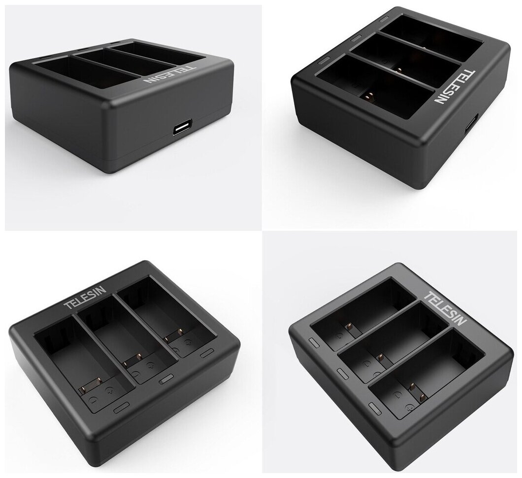 Зарядное устройство Telesin для GoPro Hero 12\11\10\9, GP-BCG-902