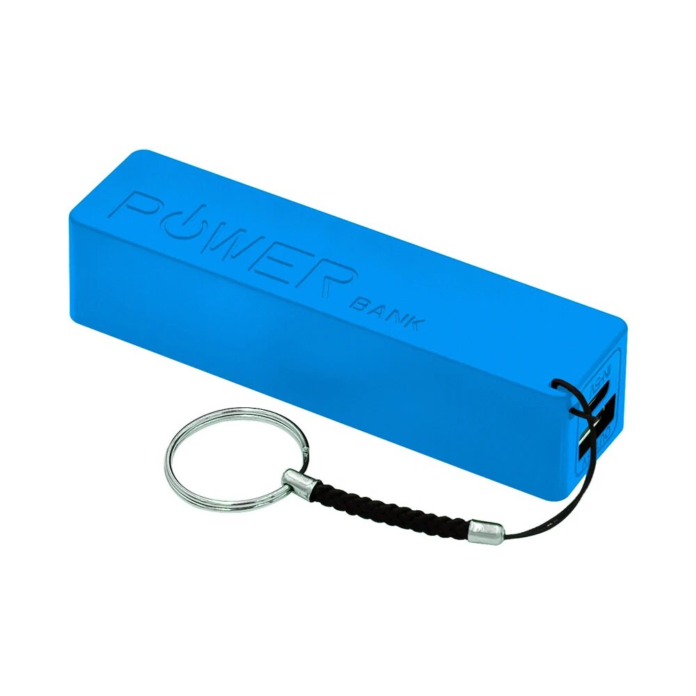 Power Bank синий, брелок