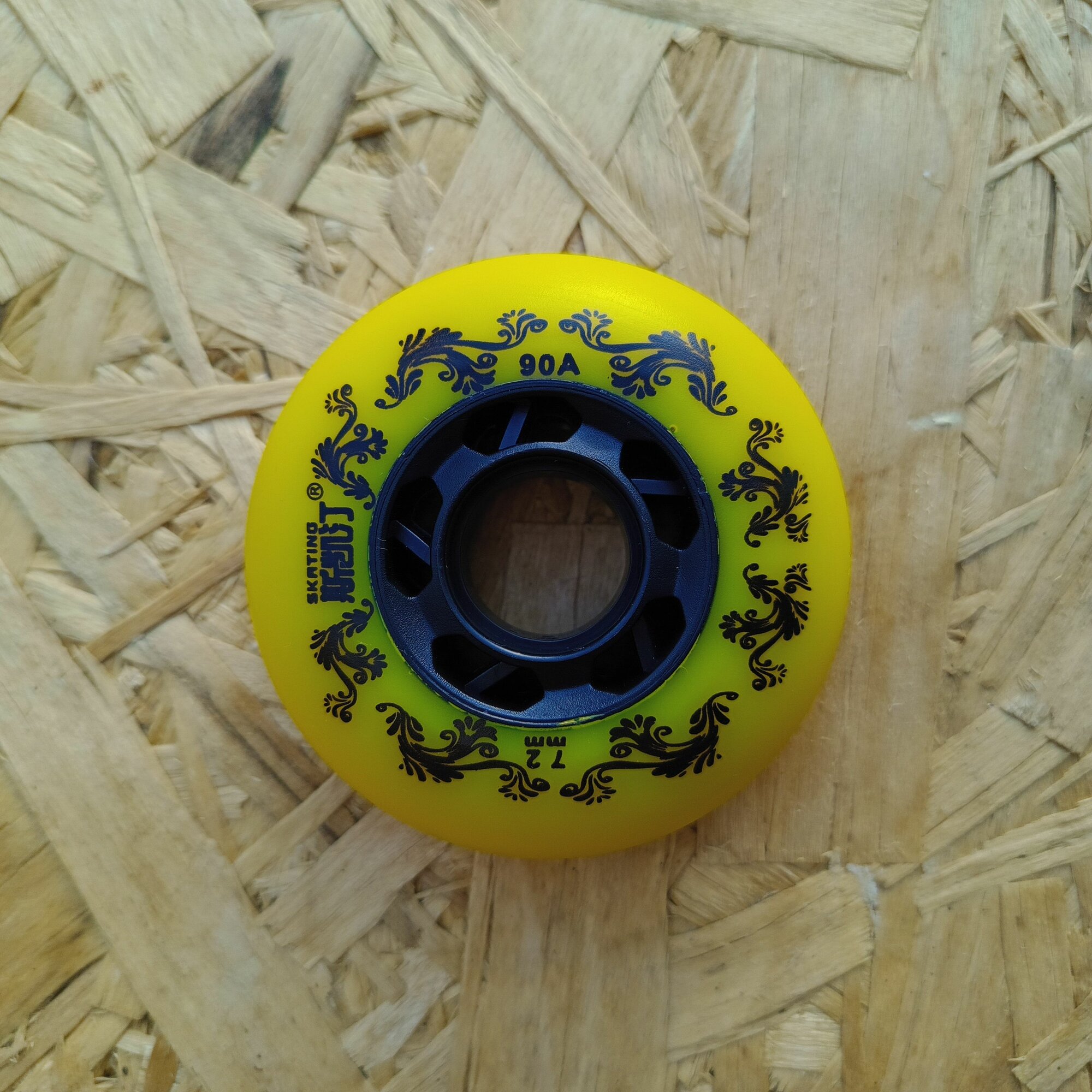 Колеса для роликов Skating Желтые 72мм 8шт.