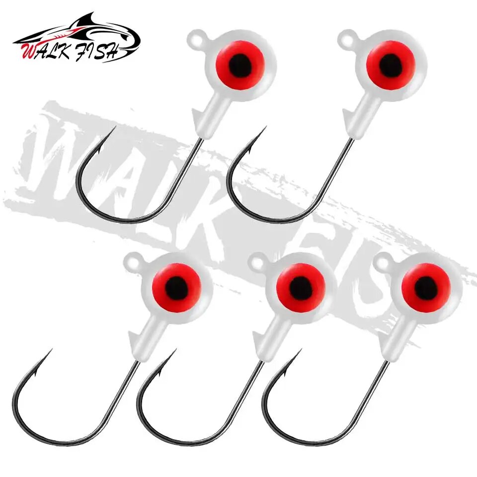 WALK FISH Джиг-головка Неда Риг, 5 шт, 1,75 г, 3,5 г, углеродистая сталь 3.5g, Color A