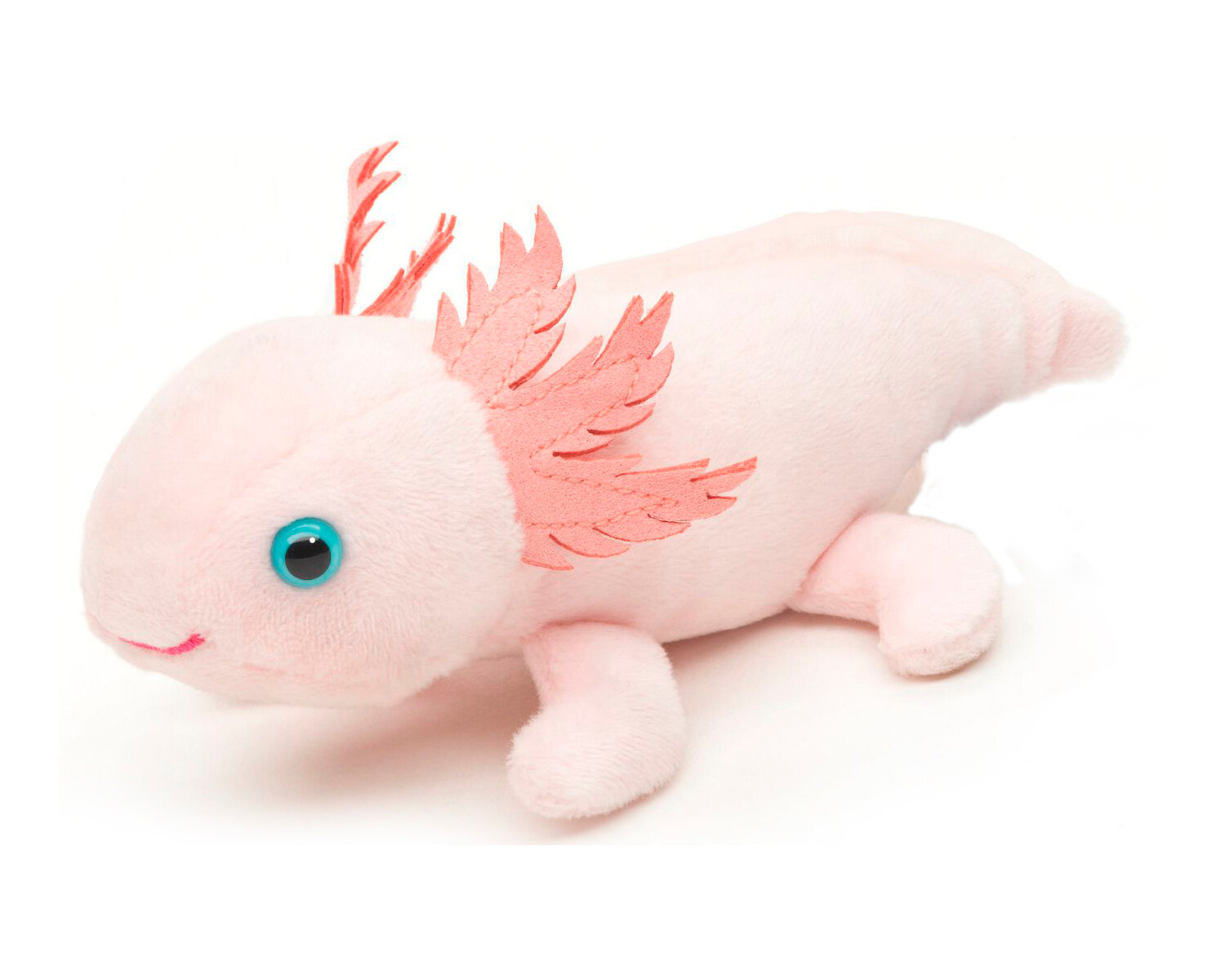 Мягкая игрушка LEOSCO Аксолотль розовый малый 15 см