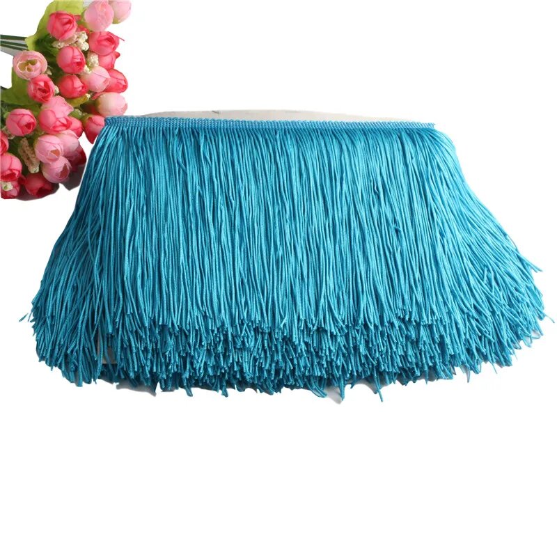 Кружевная бахрома DIYFEATHERS 15 см, многоцветная Lake Blue