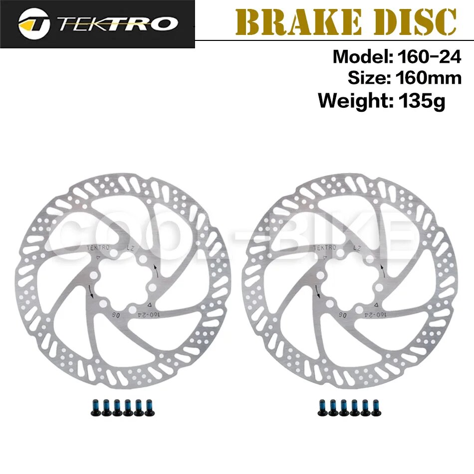 TEKTRO TR160-8 дисковый тормозной ротор 160/180/203 мм