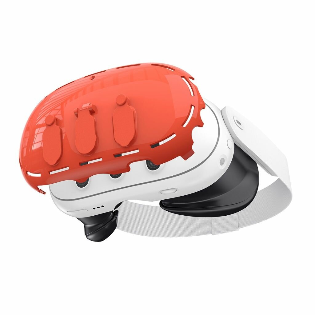 VR-аксессуар, Прозрачный защитный чехол для очков Oculus quest 3VR-оранжевый