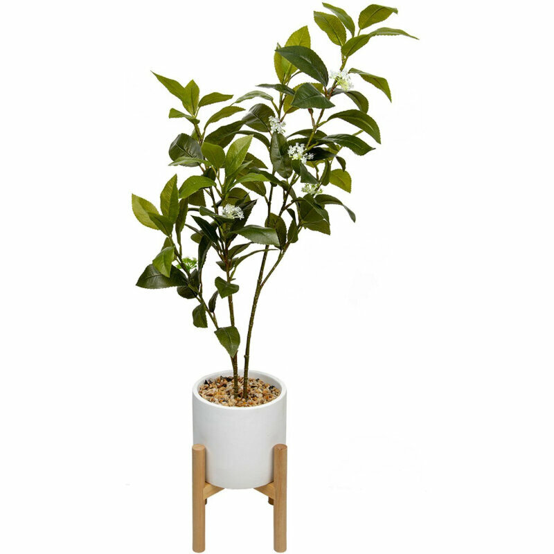 Цветок искусственный Дерево в цемент горшке с подставк, Д140 Ш140 В790, Mia8, 2020945