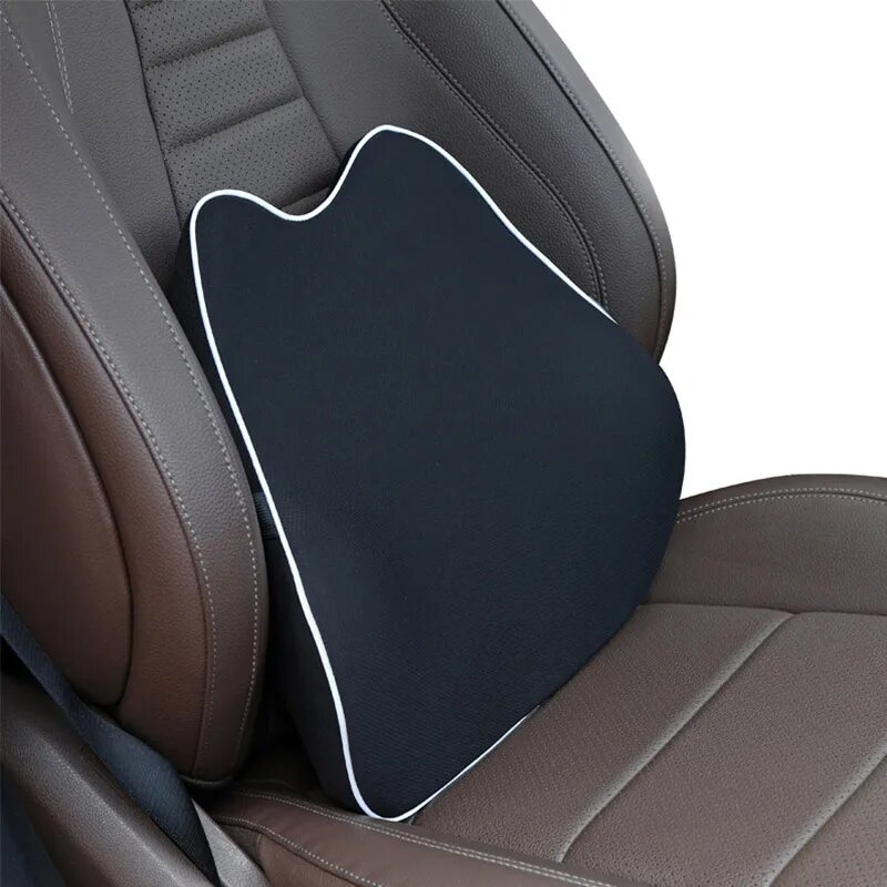 Подушка подголовник в авто Black White Cushion