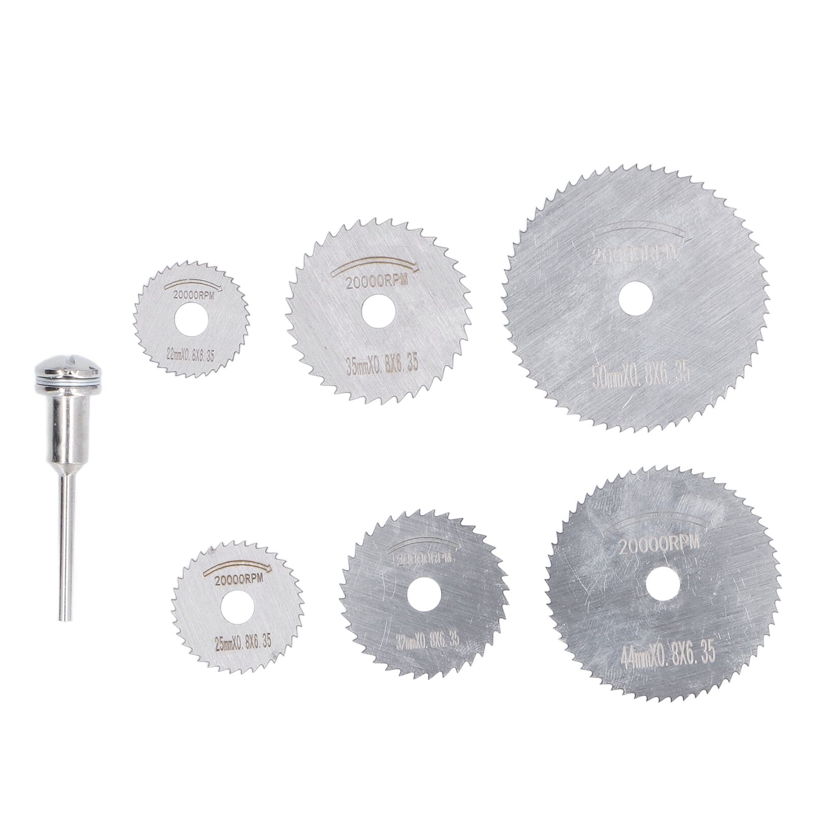 7pcs Saw Disc Mini высокоскоростной стальной режущий круговой руловый набор резак
