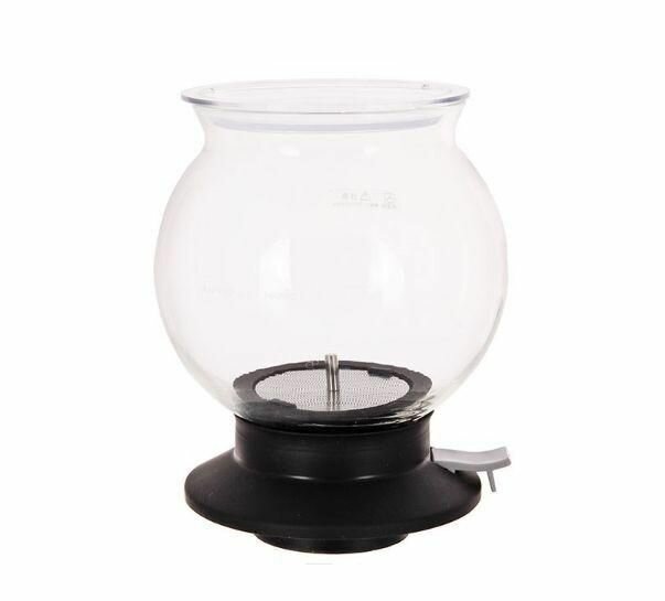 Заварочный чайник Hario Tea Dripper Largo TDR-80B из термостойкого стекла для идеального чая пуровер с удобным клапаном