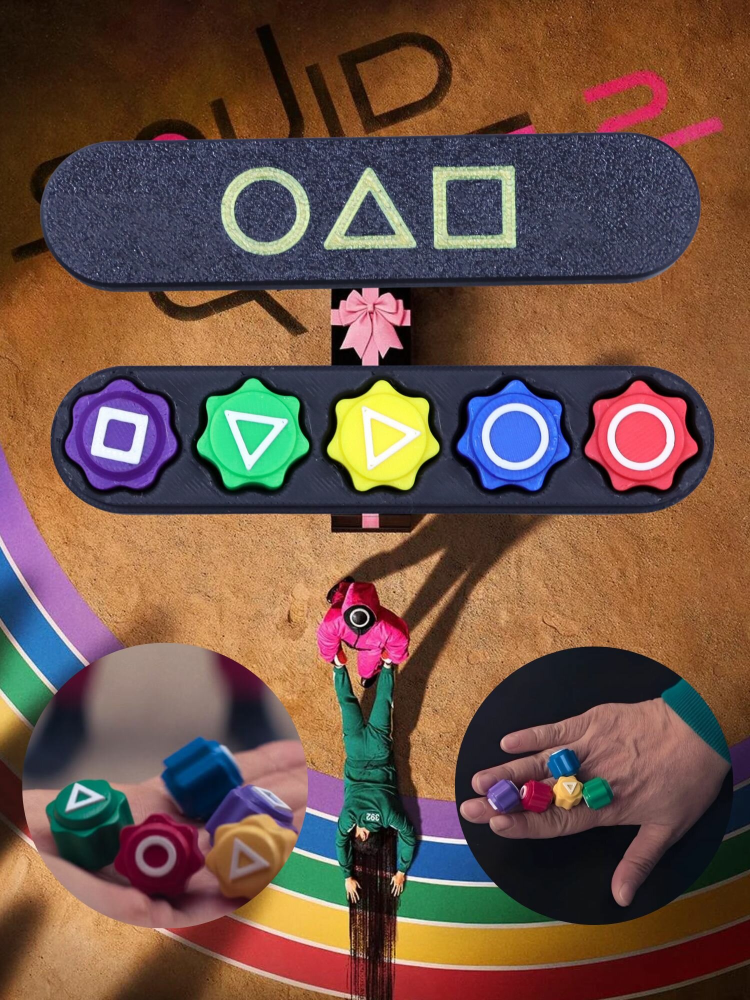 Набор Гонги: Традиционная корейская игра на ловкость (5 камней, компактная упаковка)