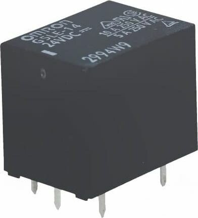 Реле OMRON G5LE-14 DC24 Реле электромагнитное SPDT Uобмотки 24VDC 10A/120VAC 400мВт 1шт