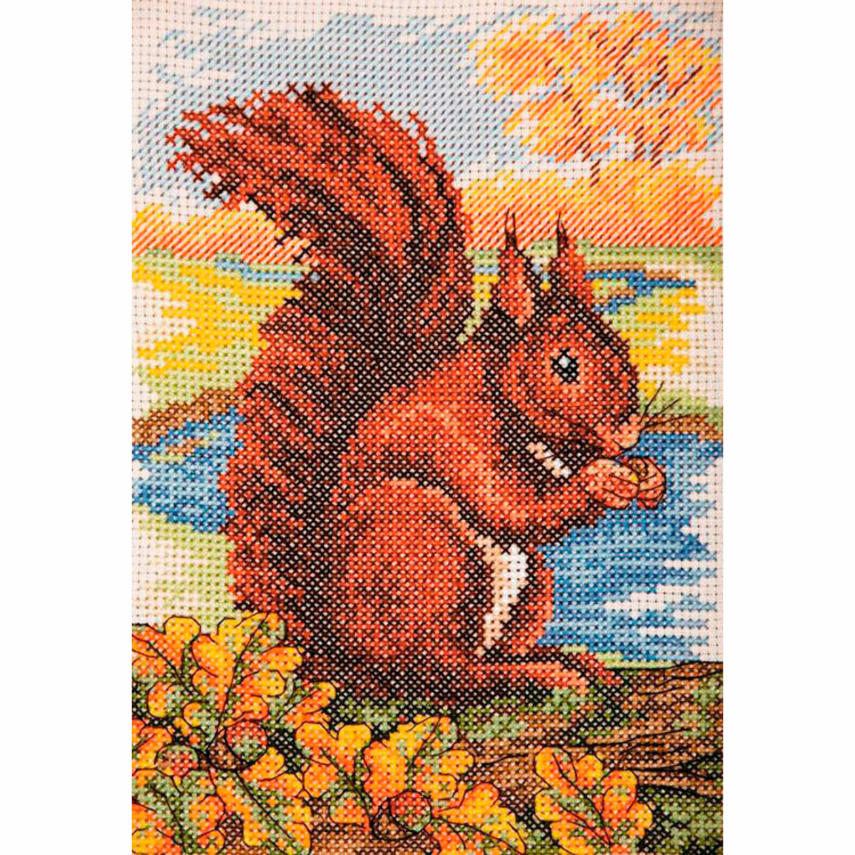 Набор для вышивания Anchor "Red Squirrel" 23*16см, MEZ Венгрия, AK137