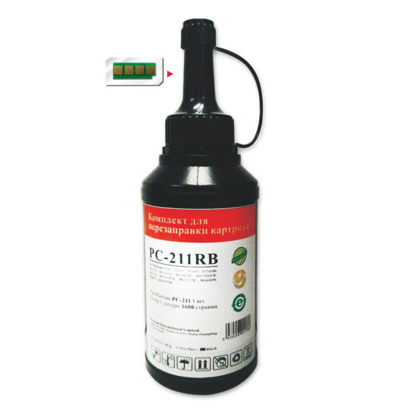 Оригинальный тонер Pantum PC-211RB черный для P2200/2500/M6500/6550/6600 с чипом