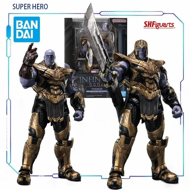 Оригинальный модельный комплект BANDAI S.H.Figuarts MARVEL STUDIOS INFINITY SAGA Модель аниме-фигурки таноса