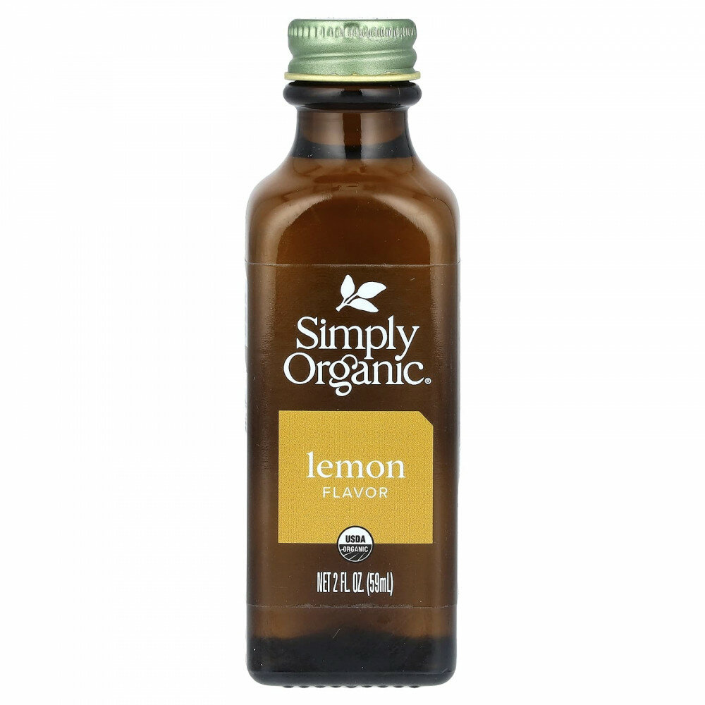 Simply Organic, Лимонный ароматизатор, 2 жидких унций (59 мл)